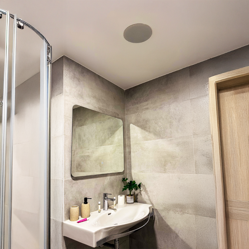 Lithe Audio 6.5" Bluetooth 5 IP44 Rated Bathroom Ceiling Speaker ...